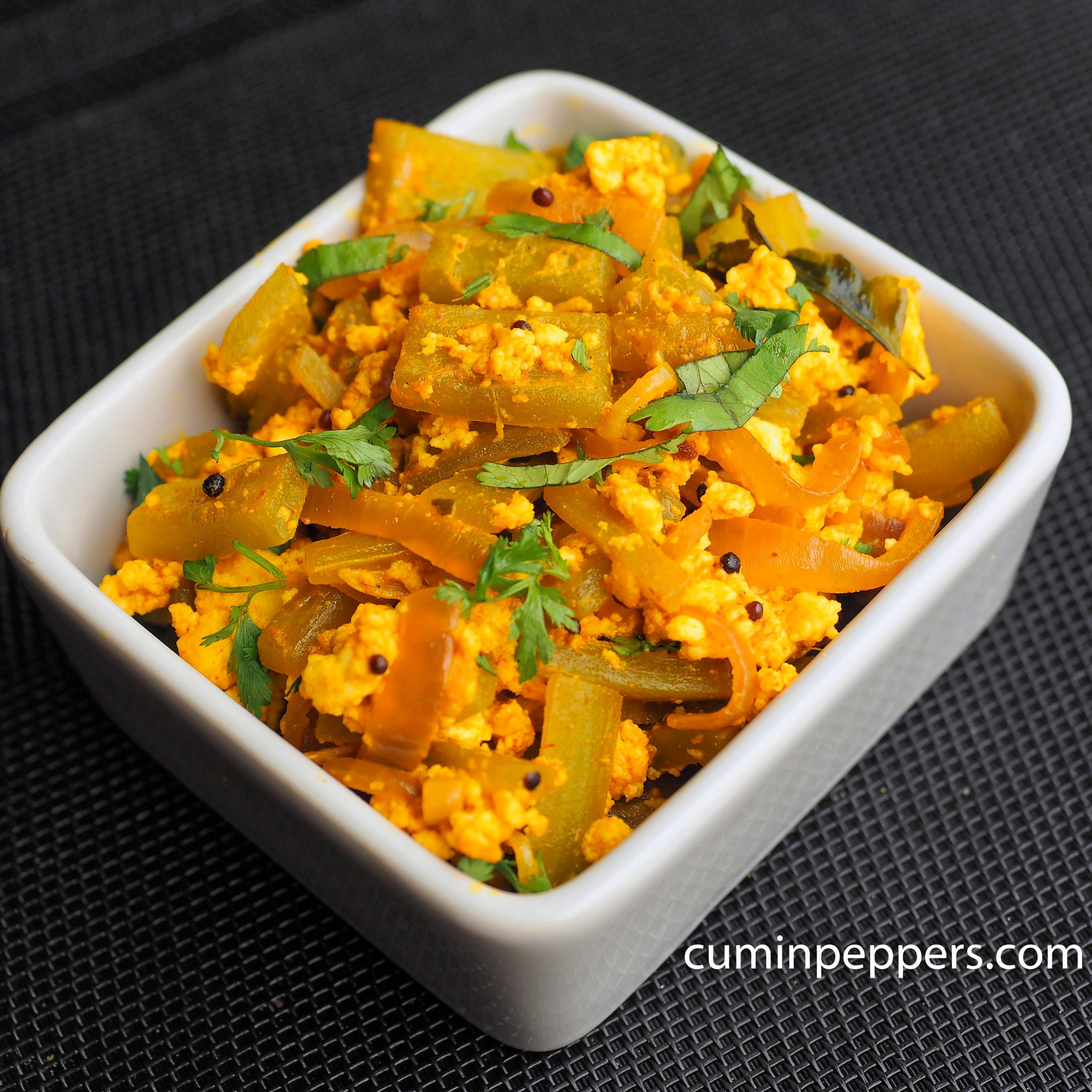snake gourd stir fry - CuminPeppers Uncategorized